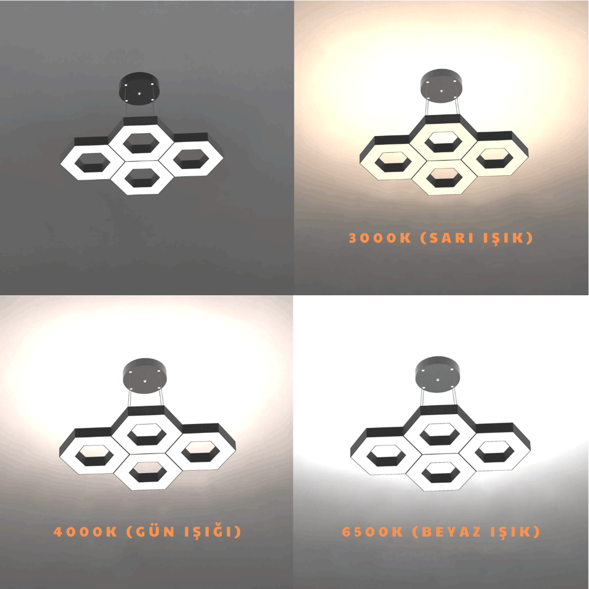 STELLA-DUO - Modern Endirekt LED Avize